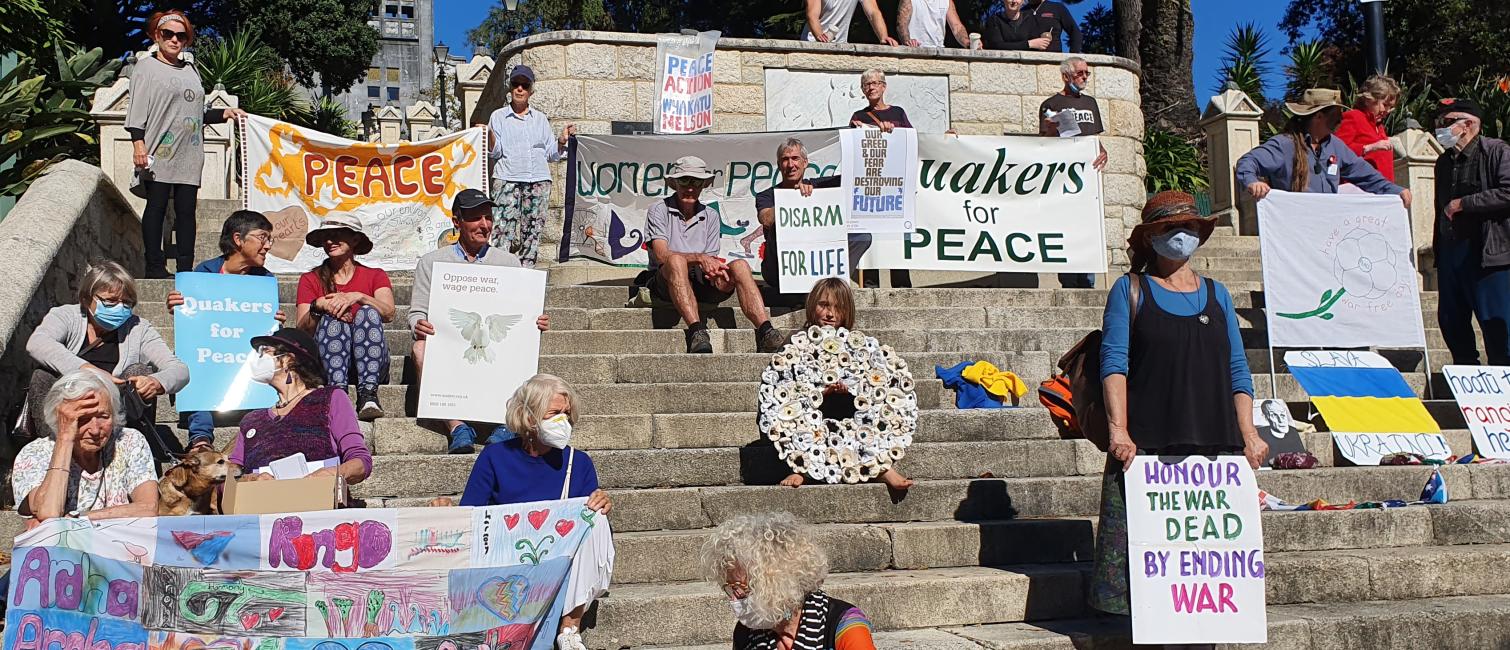 Nelson ANZAC Day Peace Vigil remembered losses of war | Quakers
